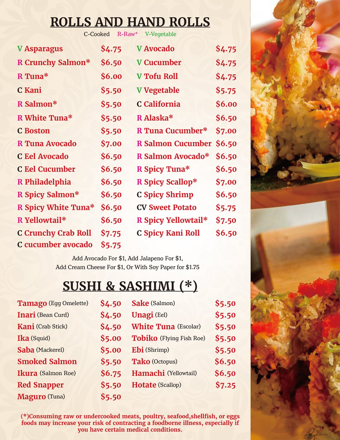 Old Dominion Grill and Sushi｜Online Order｜Frederick｜MD