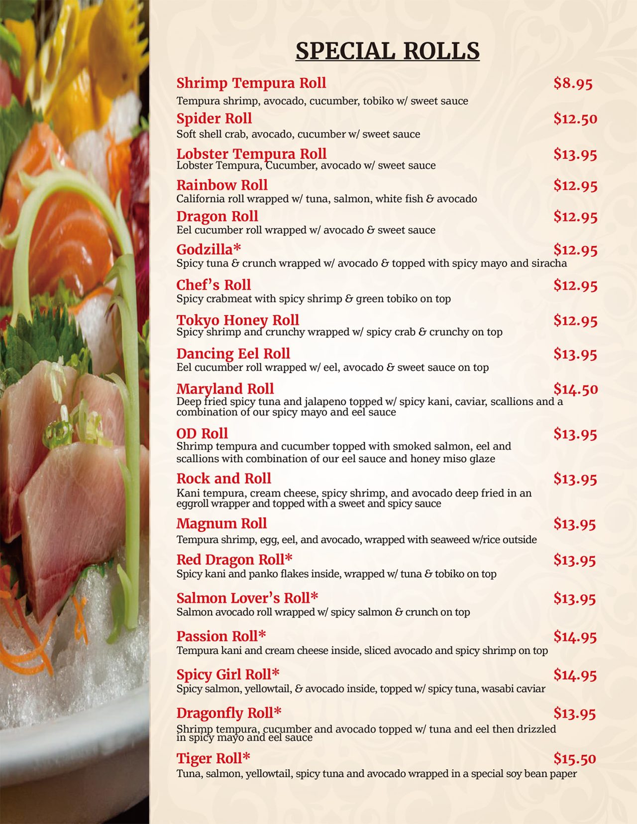 Old Dominion Grill and Sushi｜Online Order｜Frederick｜MD