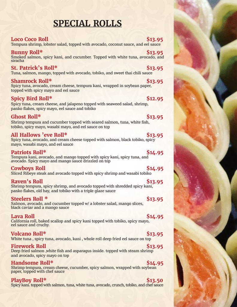 Old Dominion Grill and Sushi｜Online Order｜Frederick｜MD
