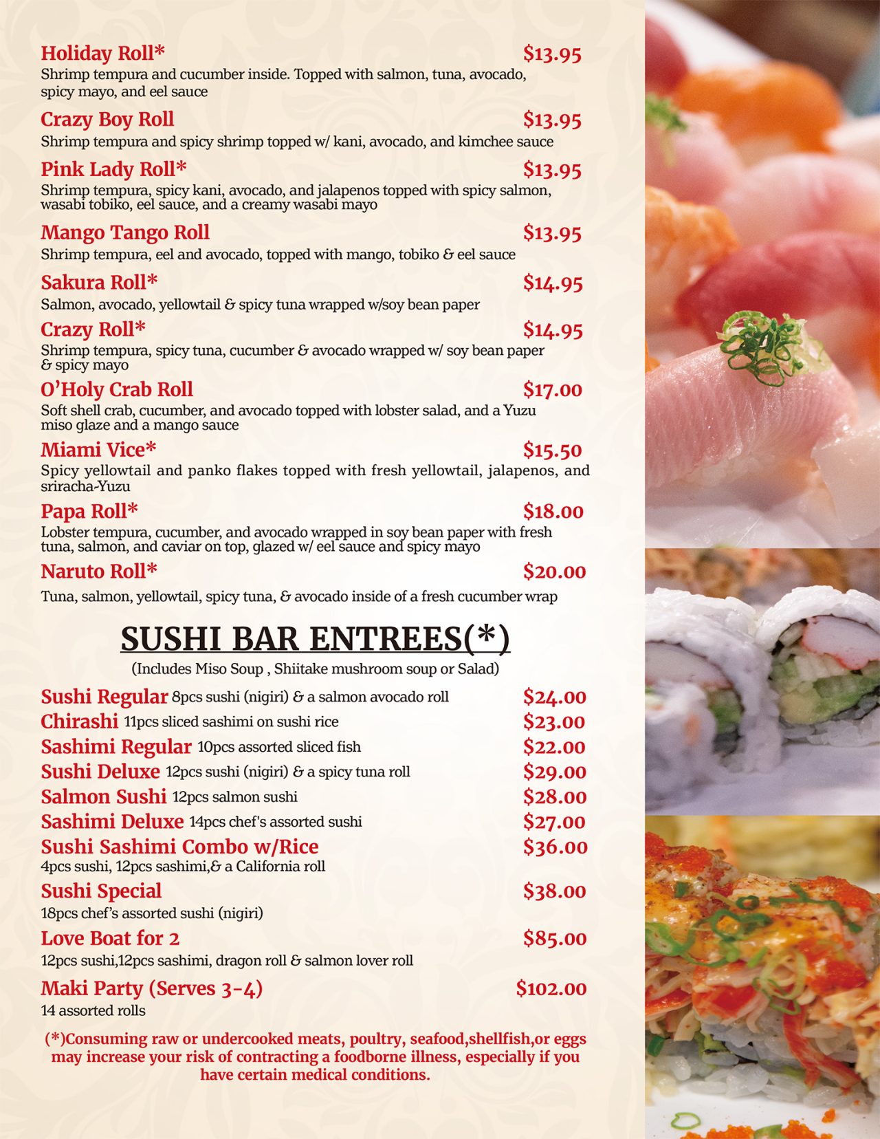 Old Dominion Grill and Sushi｜Online Order｜Frederick｜MD