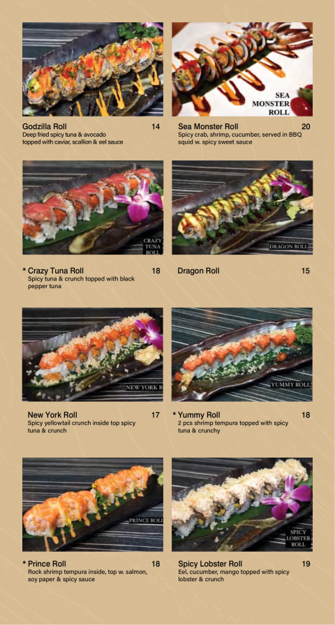 Menu - Ooi Sushi & Bar