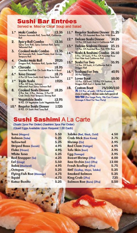 Osaka Japanese Restaurant | Order Online | Lexington | KY