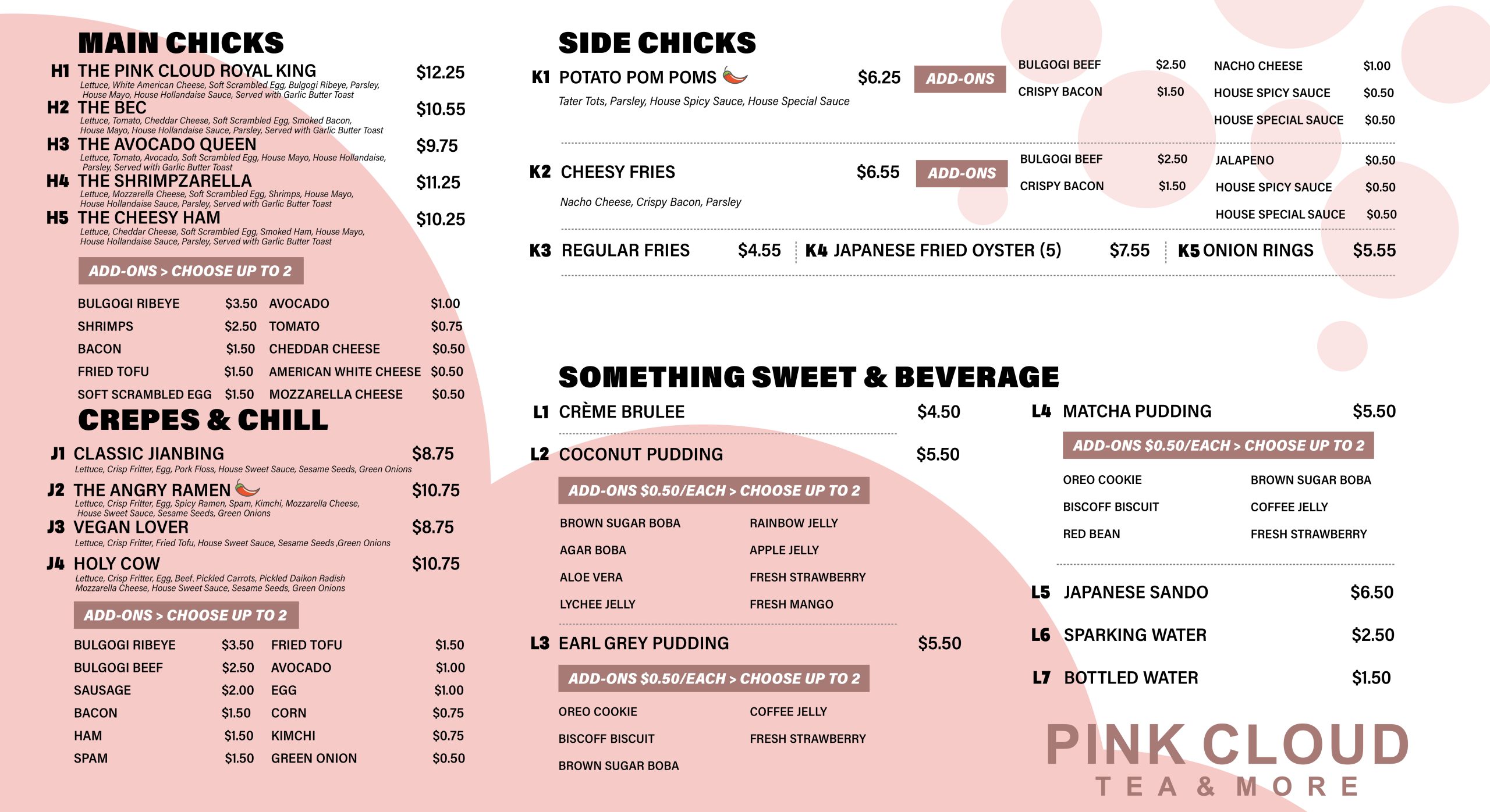 Pink Cloud Tea & More｜Online Order｜Berkeley｜CA