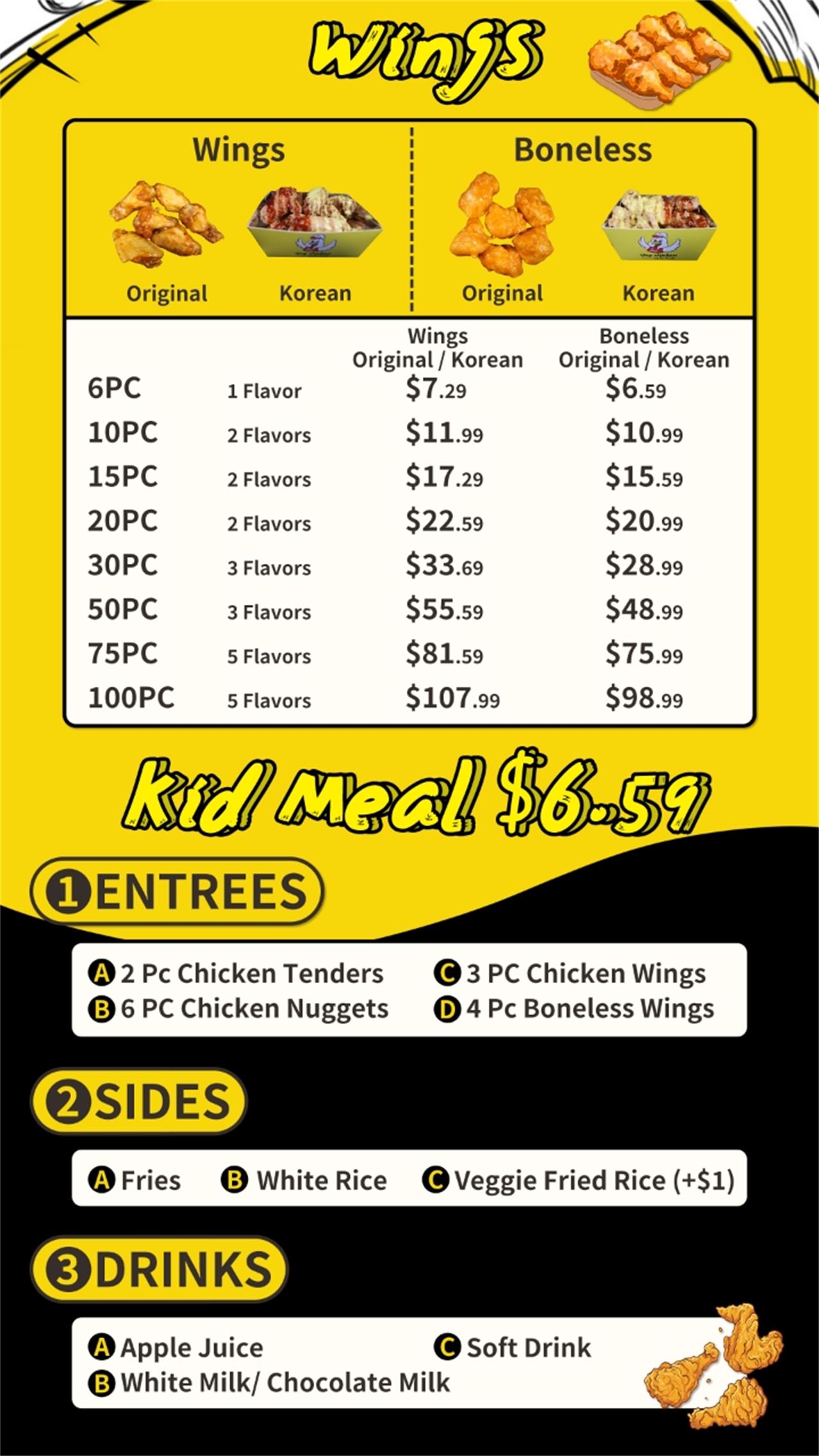 Menu - Pop Chicken