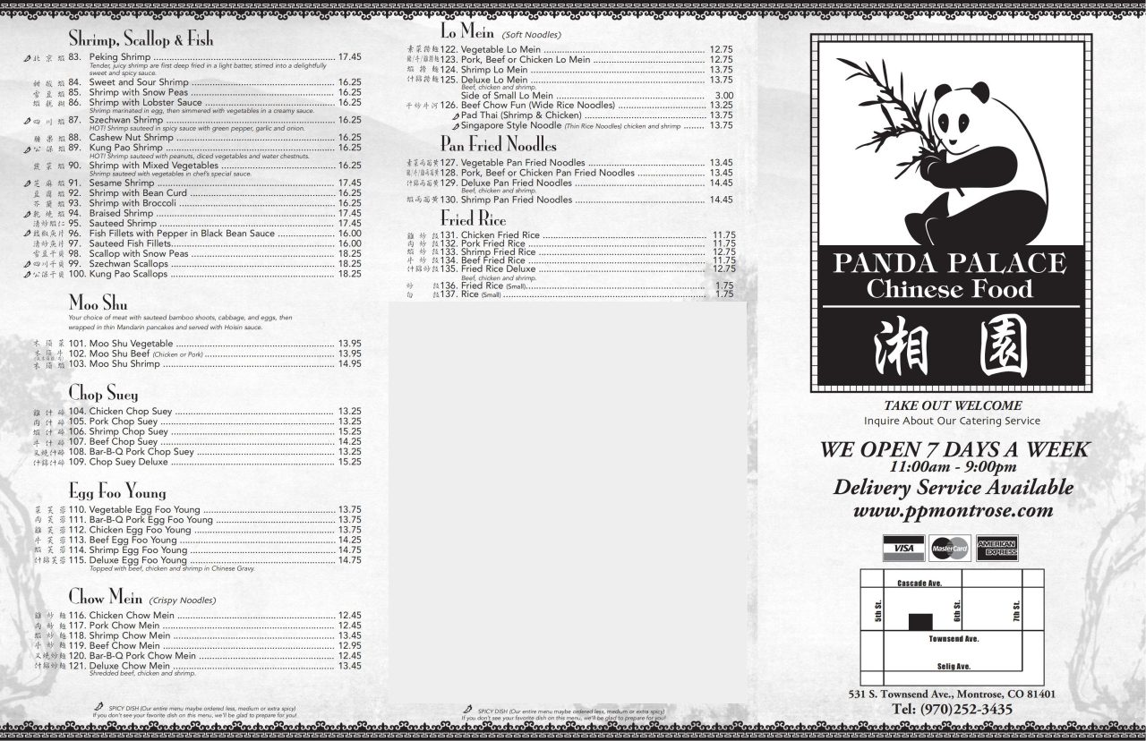 Panda Palace Chinese Restaurant - Chinese Restaurant | Online Order ...