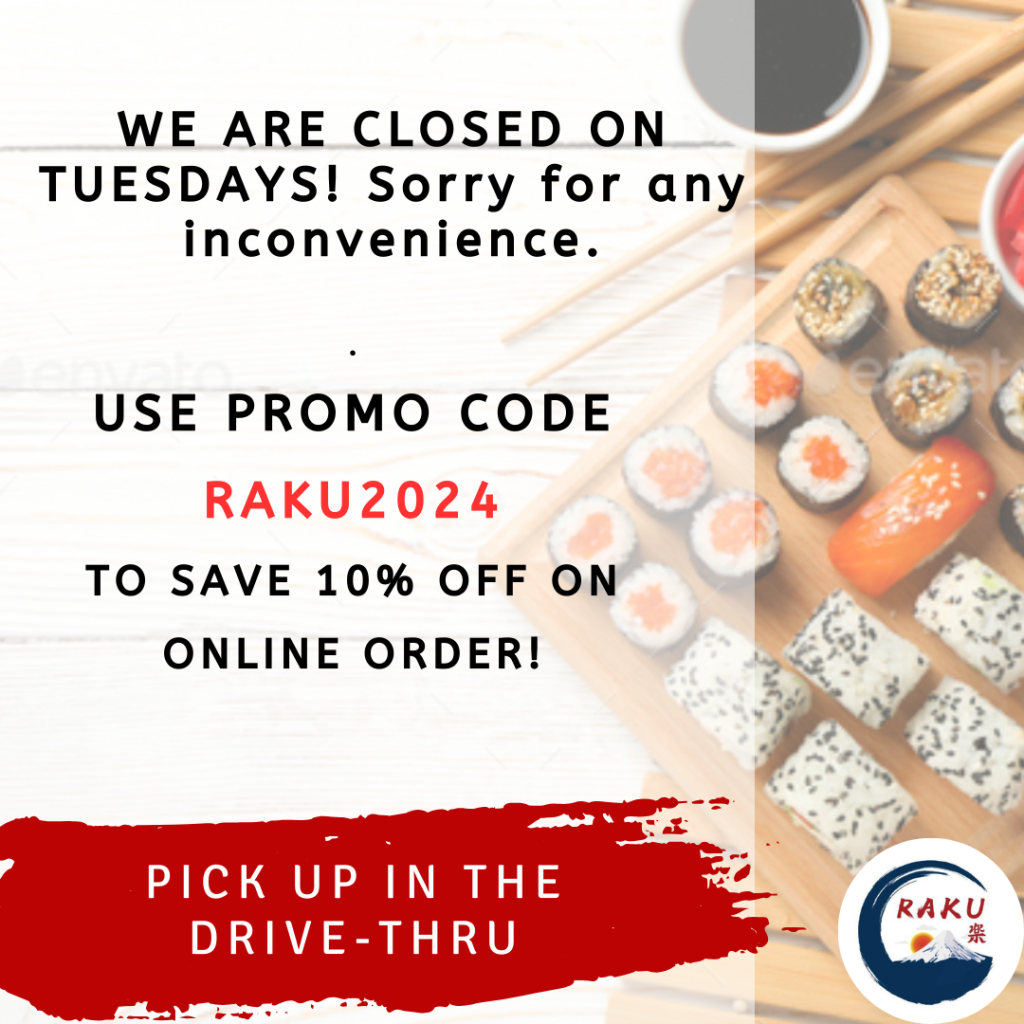 Home - Raku Ramen and Sushi