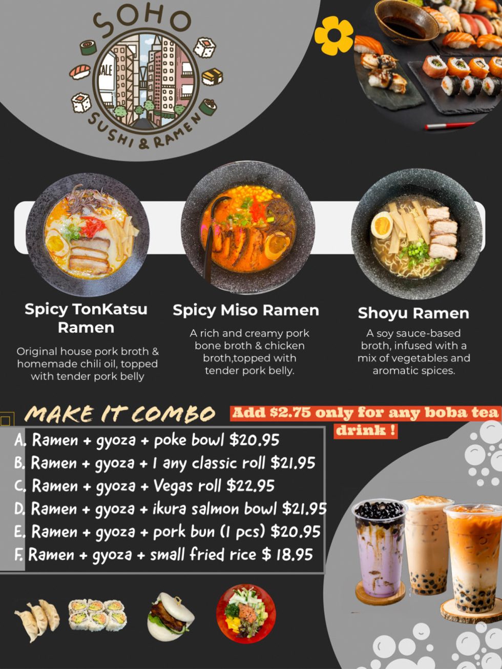 Soho Sushi & Ramen - Japanese Restaurant | Online Order | Royersford | PA