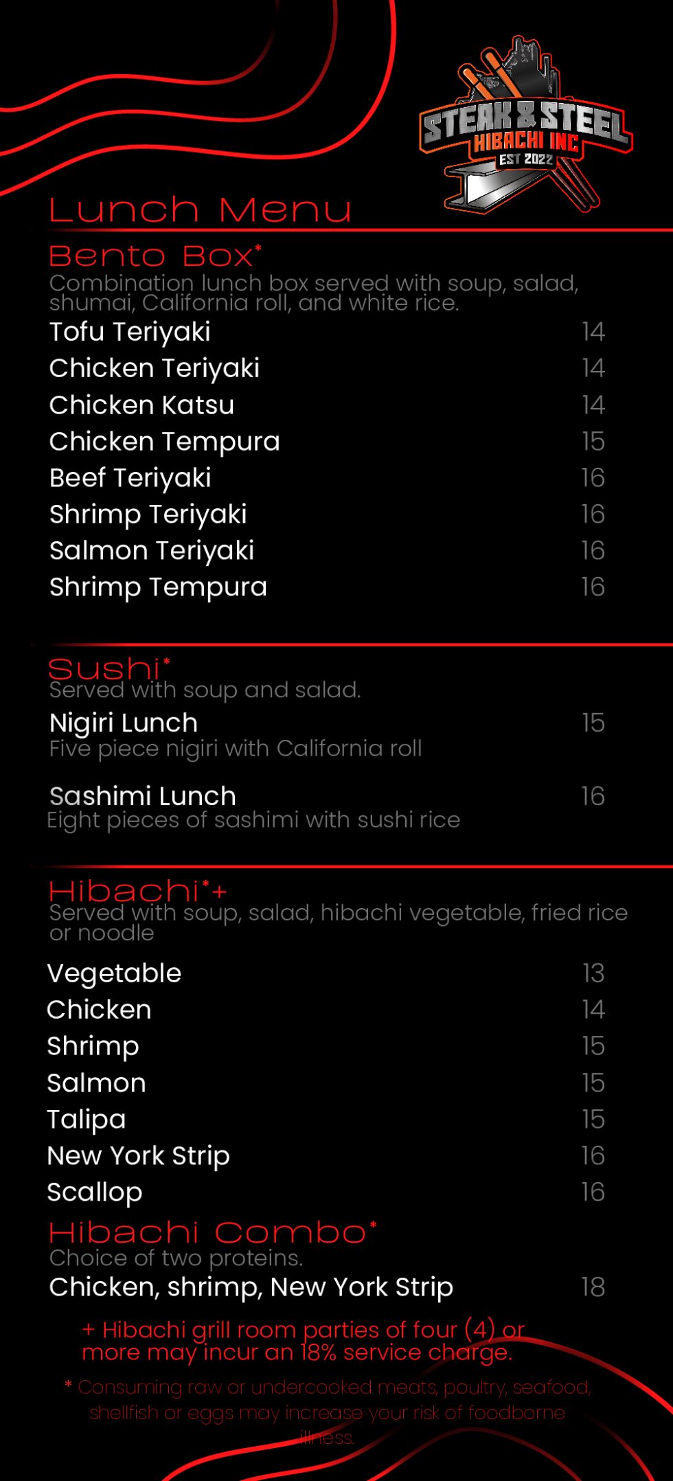 Steak & Steel Sushi. Hibachi. Gastropub｜Online Order｜Bethlehem｜PA