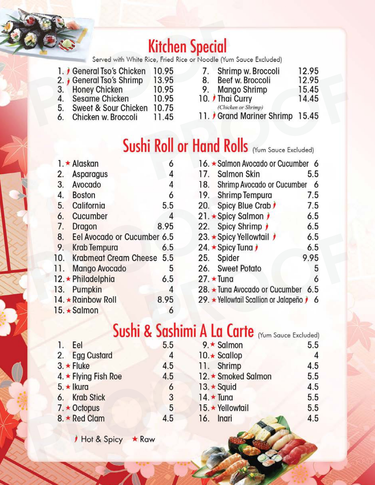 Menu - Sumi Sushi Hibachi