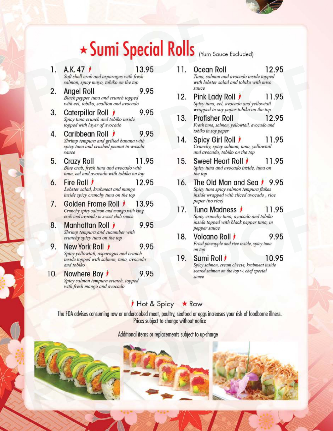 Menu - Sumi Sushi Hibachi