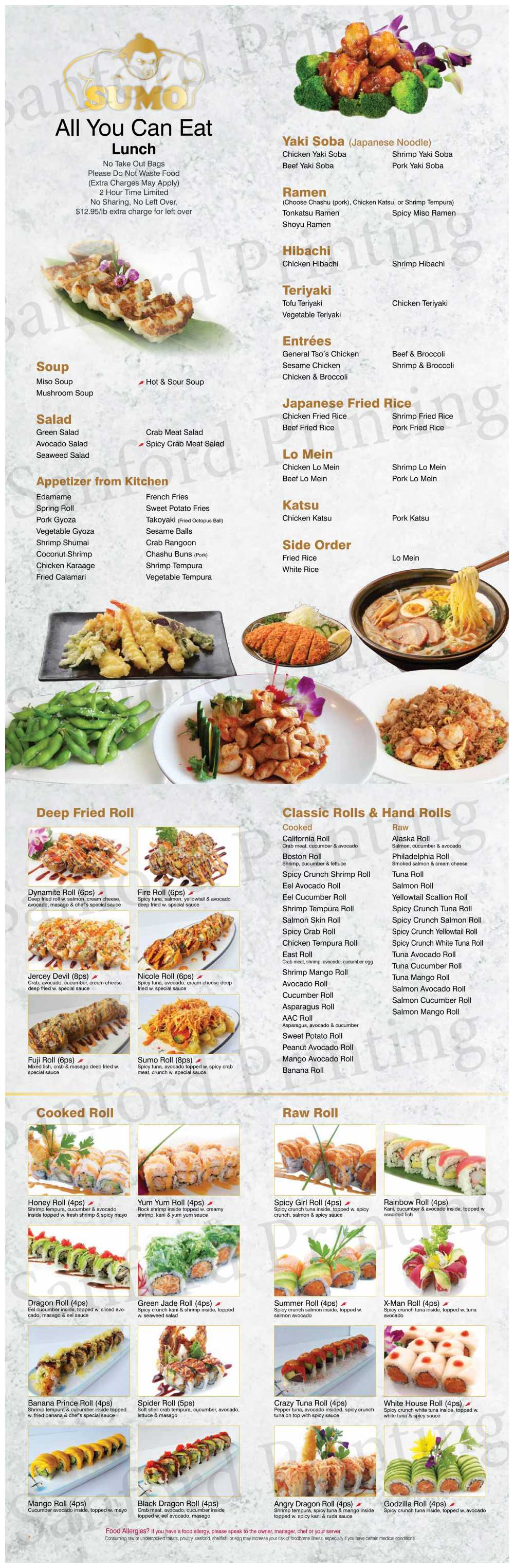 Menu - Sumo