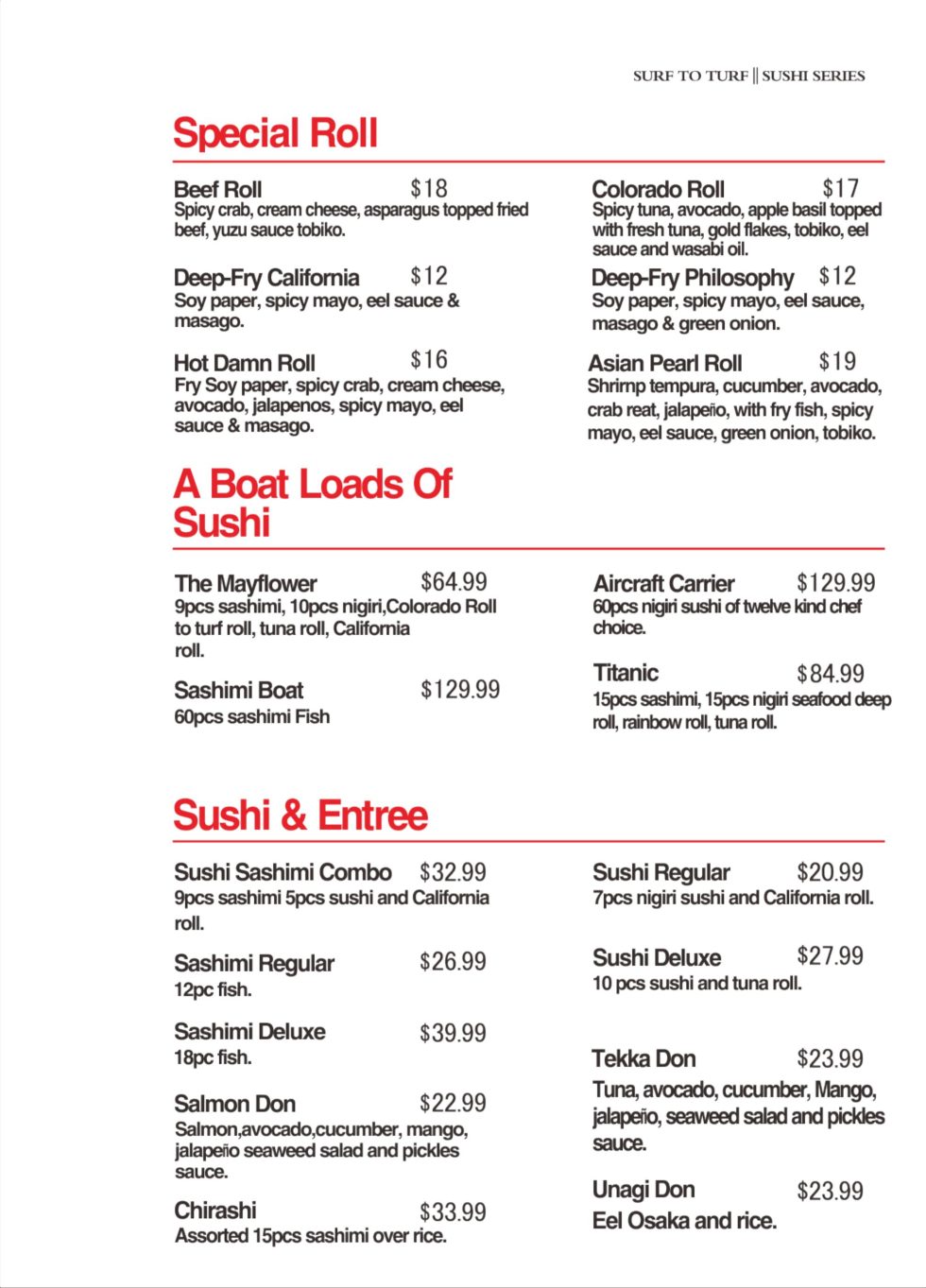 Surf To Turf - Seafood restaurant | Online Order | Grand Junction｜CO