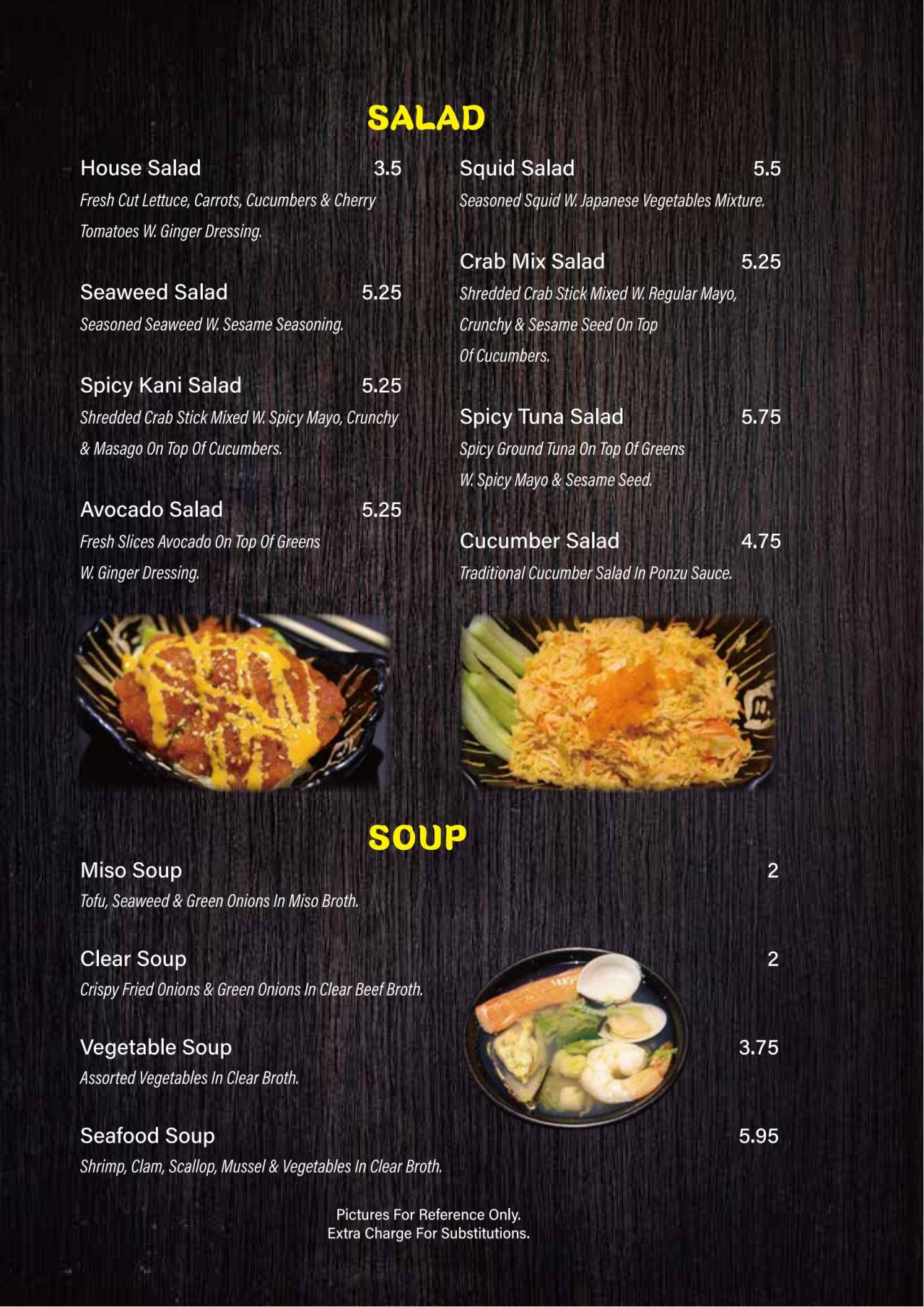 Menu - Sushi Moshi