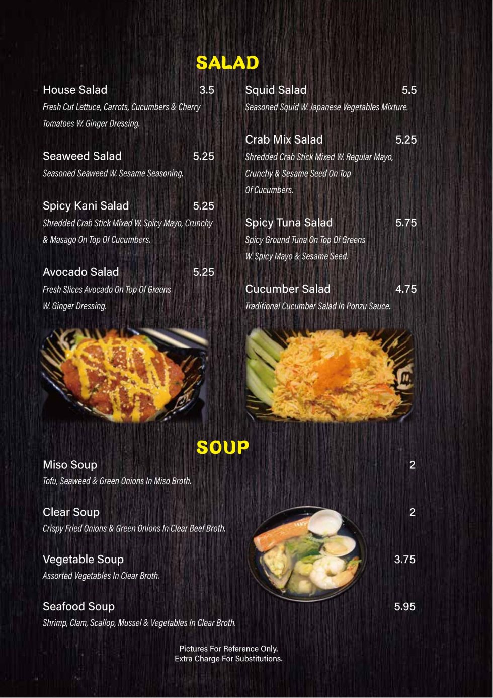 Menu - Sushi Moshi