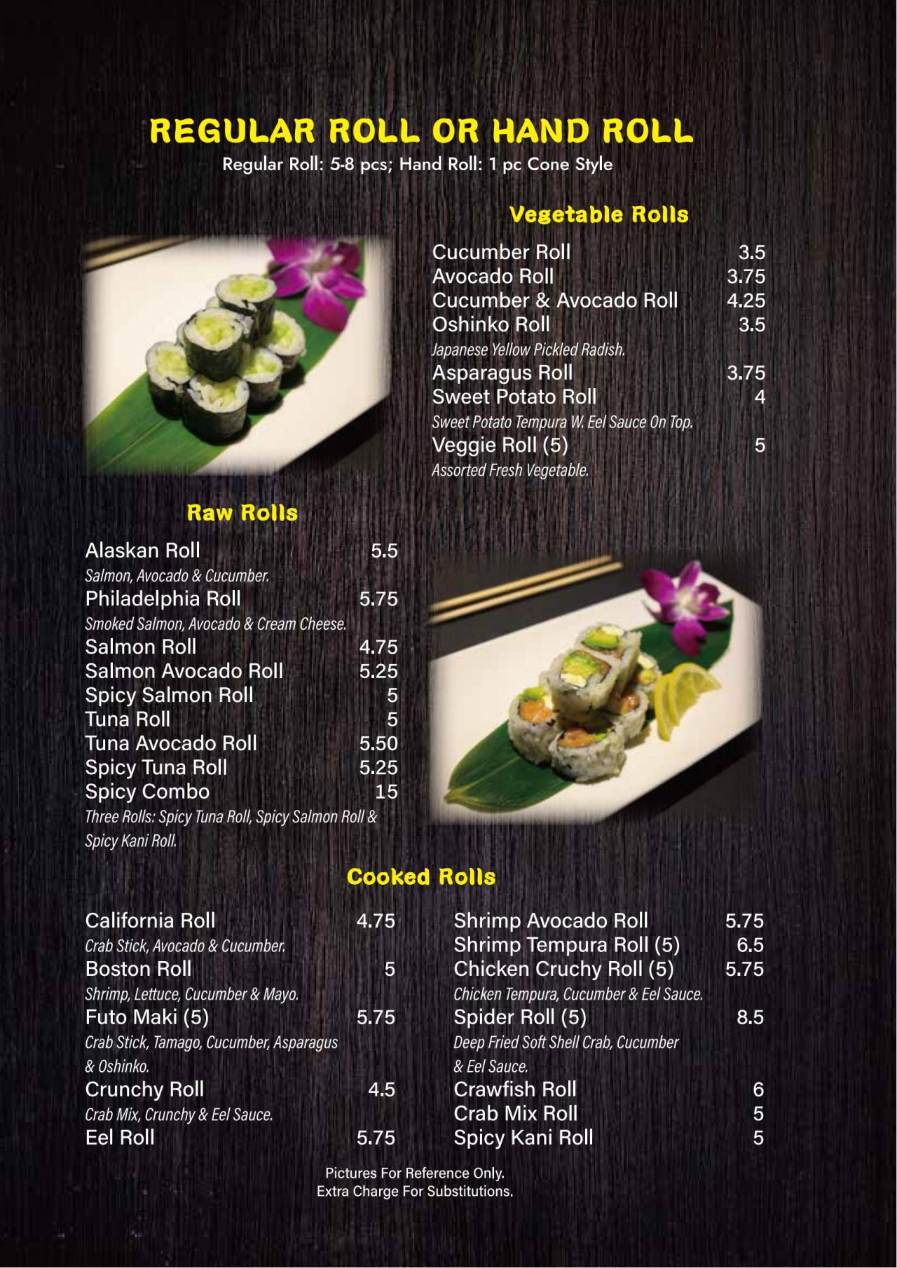 Menu - Sushi Moshi