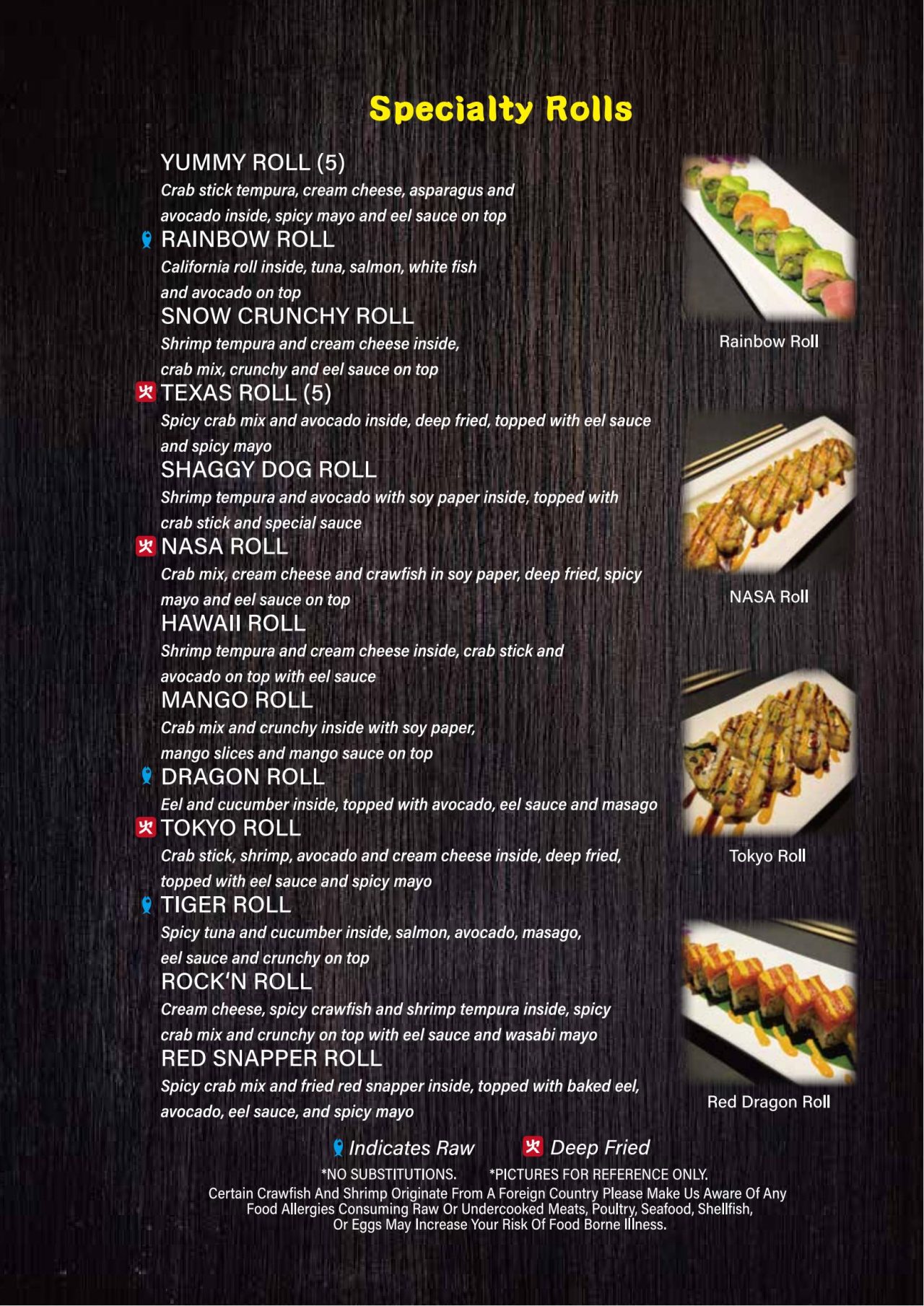 Menu - Sushi Moshi