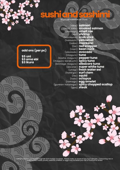 Menu - Sushi Moshi