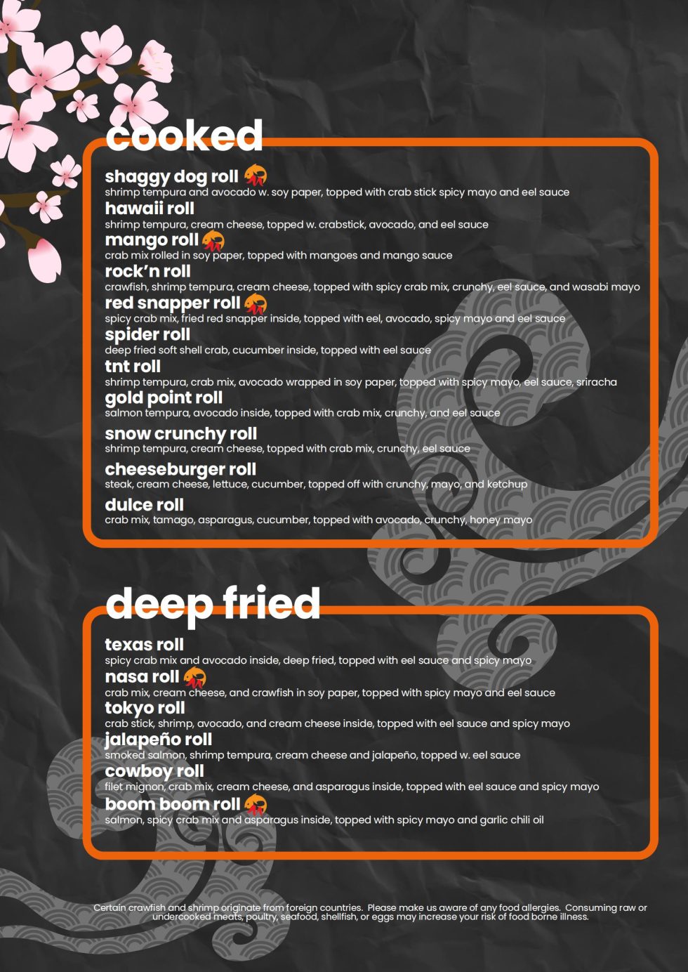 Menu - Sushi Moshi