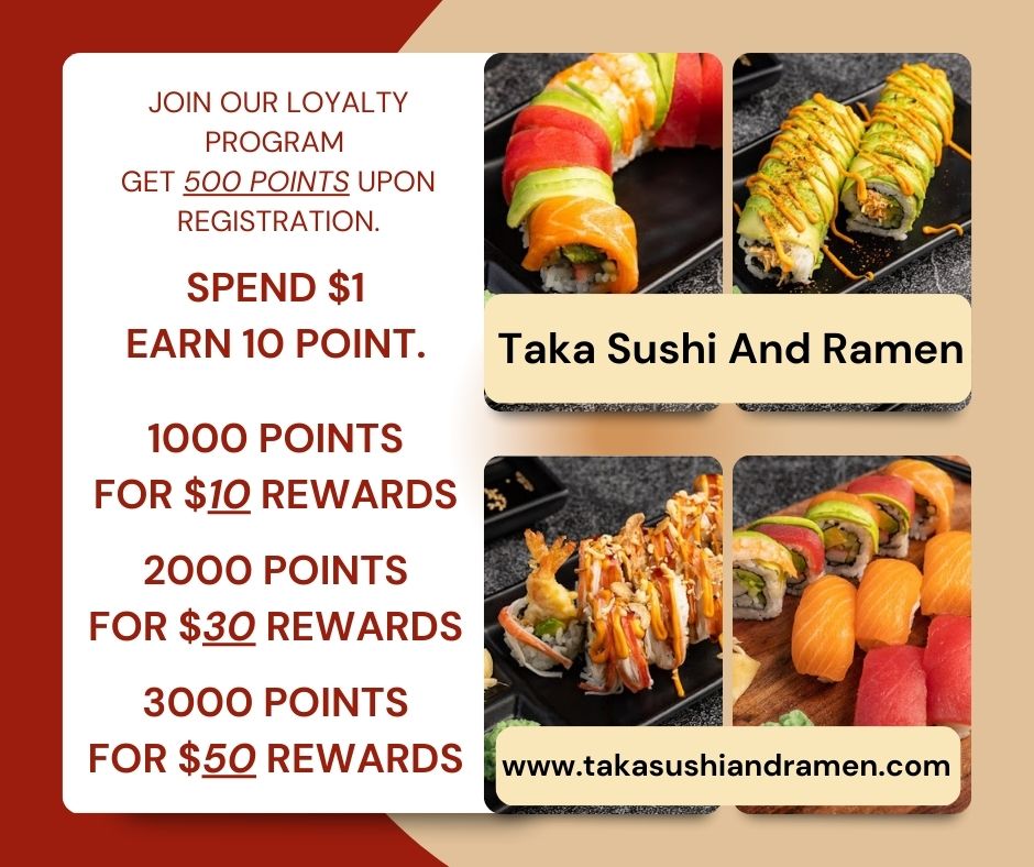 Taka Sushi And Ramen - Japanese Restaurant | Online Order | Houston | TX