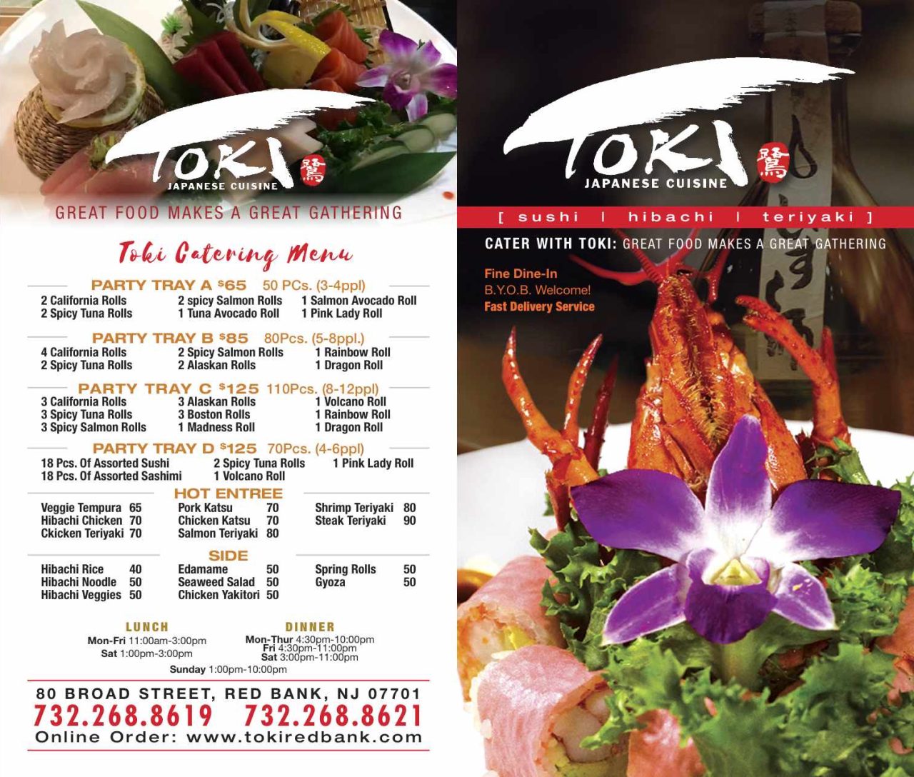 TOKI JAPANESE RESTAURANT | Online Order | Red Bank | NY