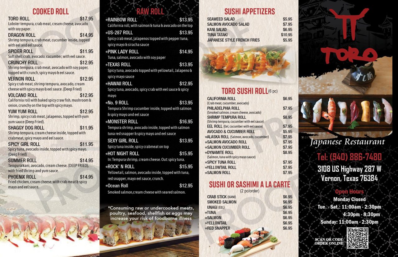 TORO Japanese Restaurant-Japanese Restaurant | Online Order | Vernon | TX