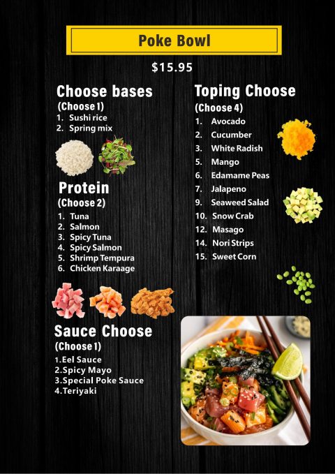 Menu - Toyama Sushi & Ramen