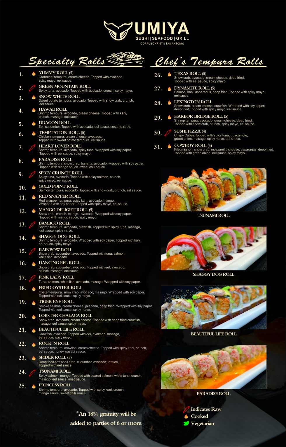Umiya - Japanese Restaurant | Online Order | Corpus Christi | TX