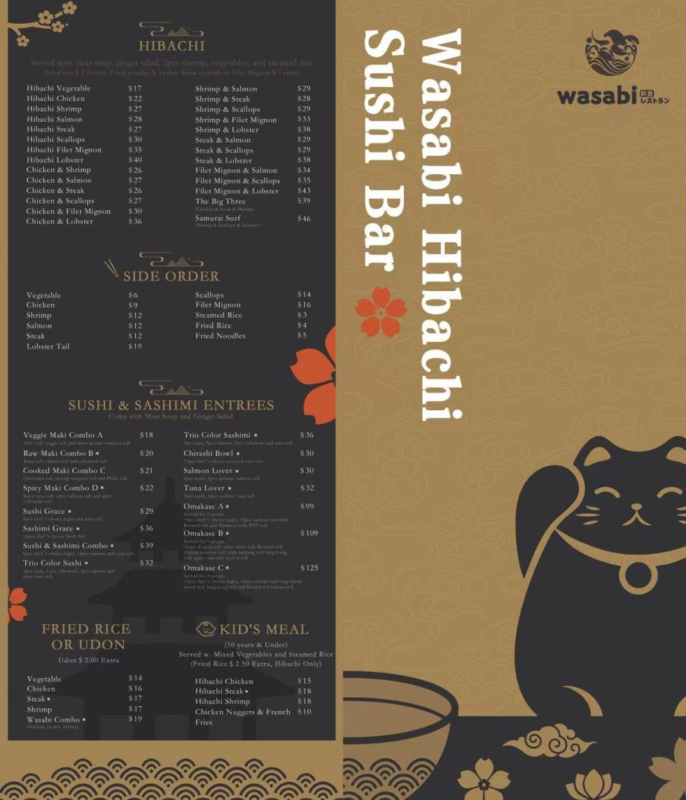 Wasabi Hibachi Sushi & Bar - Japanese Restaurant | Online Order ...