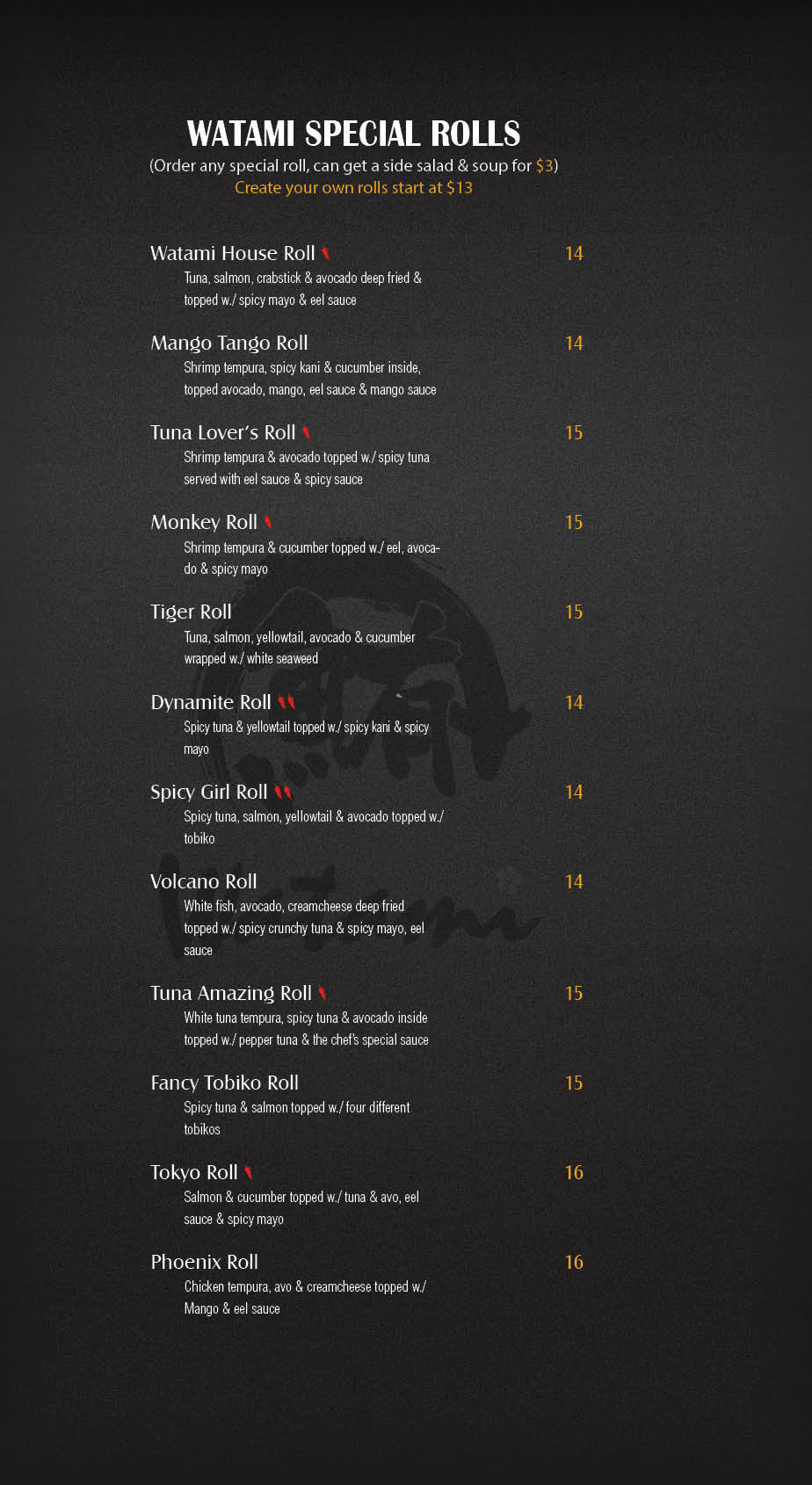 Watami Sushi & Hibachi Steak house - Japanese Restaurant｜Online Order ...