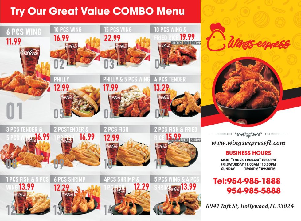 Menu - Wing Express