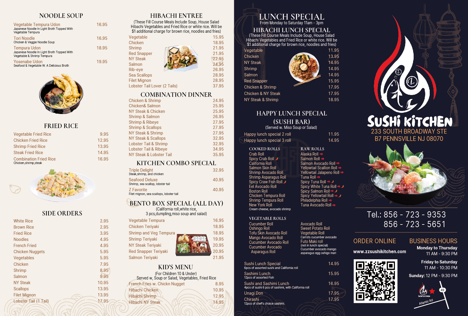 ZZ Sushi Kitchen | Online Order | Pennsville | NJ